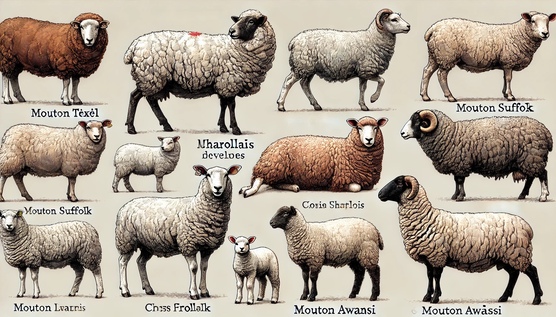 Les différentes races de moutons par Allo-Mouton